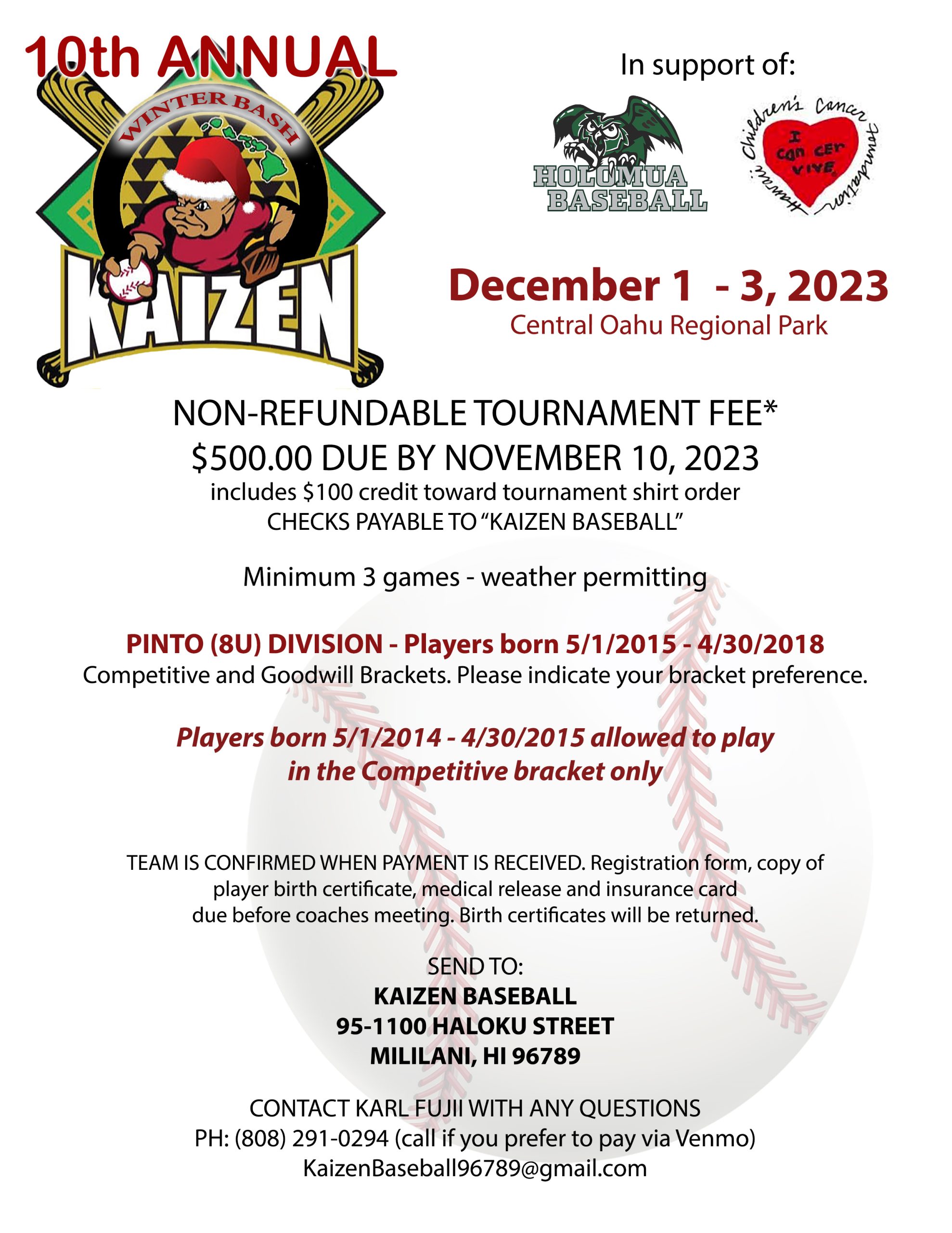 Hawaii Baseball Association – HiBA – Independent Baseball League for ...